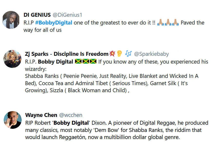 Legendary award-winning producer ‘Bobby Digital’ passes away – o-access ...